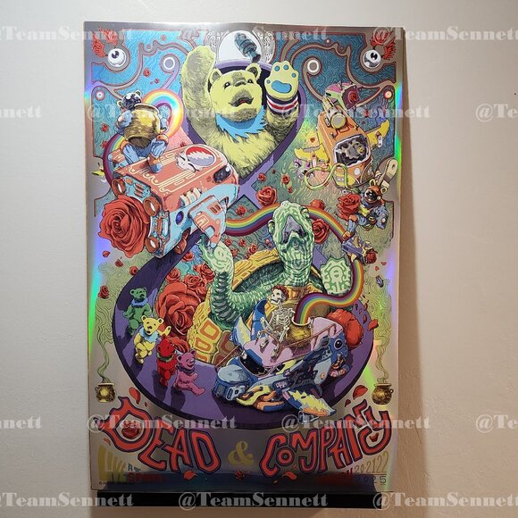Dead & Company | Art | 225 March 20 2 22 Large Foil Dead Company Sphere ...
